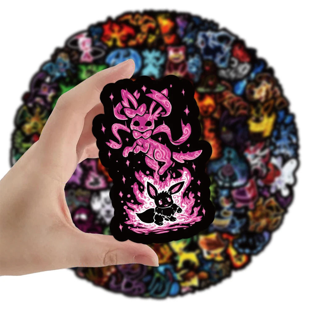 Neon Pokemon Graffiti Sticker Aufkleber (10, 30, 50 oder 100 Stk.) kaufen
